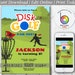 Disk Golf Party Invite Digital | Frisbee Golf Birthday Personalize ...