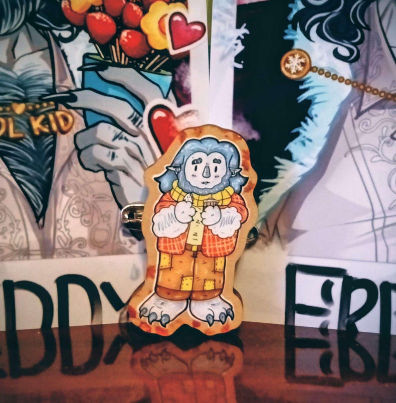 Cozy Freddy Yeti Date Everything (wooden Pin) - Etsy