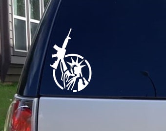 Lady Liberty Car Decal - Etsy