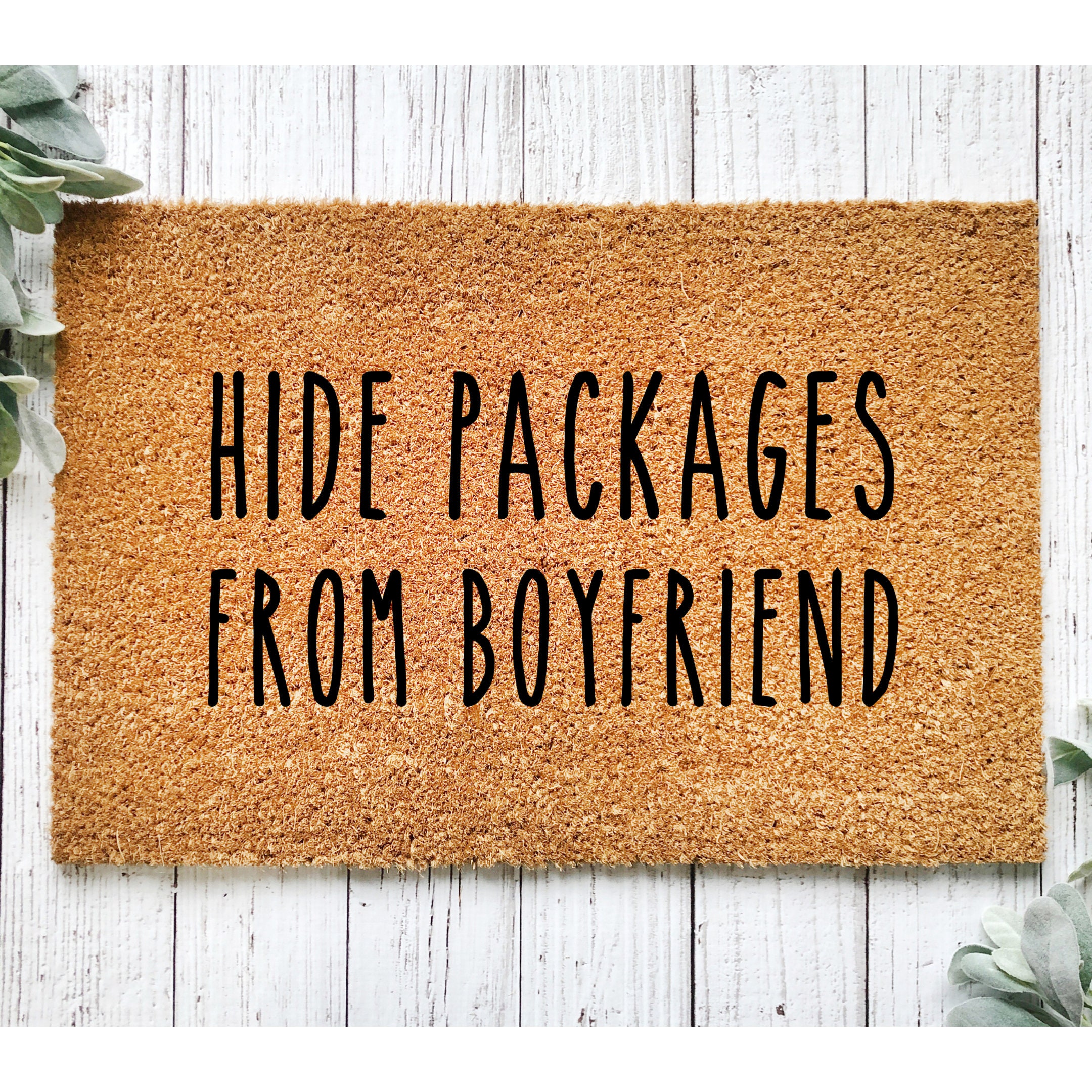 Hide Packages From Boyfriend Coir Doormat Funny Doormats - Etsy UK