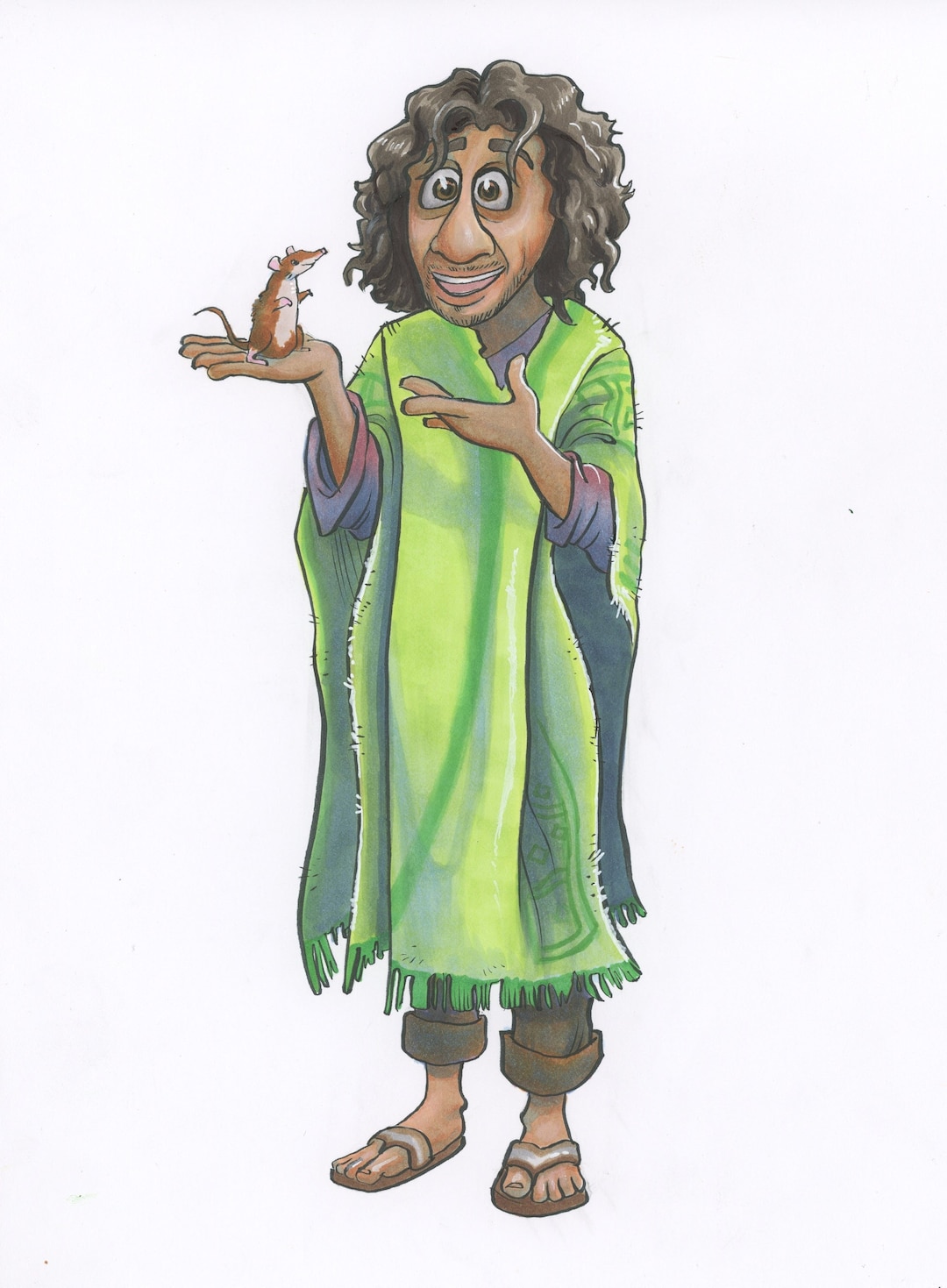 Bruno Madrigal Encanto Character Art, Hand Drawn Disney Fan Art by ...