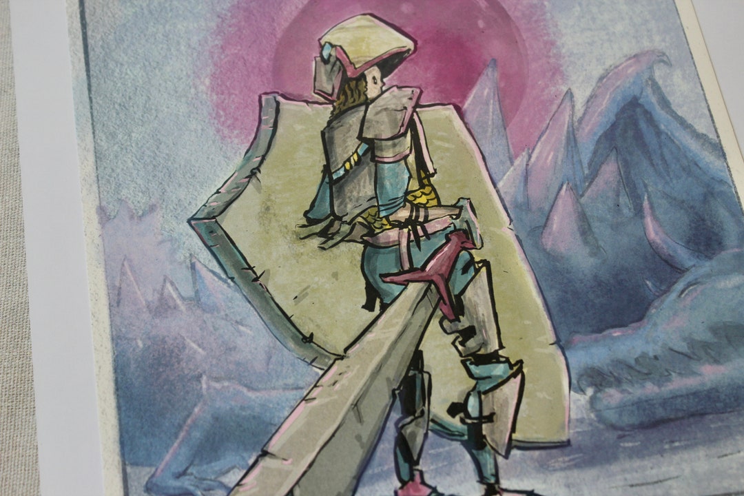 Ezer, Original Art Professional Print by Daniel Grissom, 9" X 12 ...