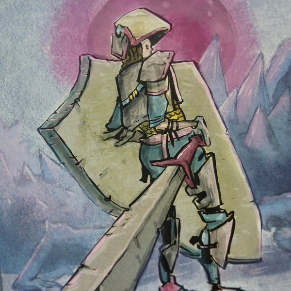 Female Knight Art Print - Etsy