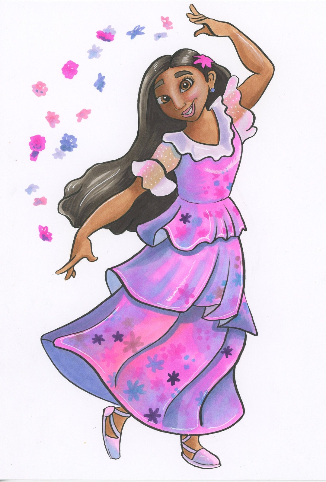 Isabela Madrigal Encanto Character Art, Hand Drawn Disney Fan Art by ...