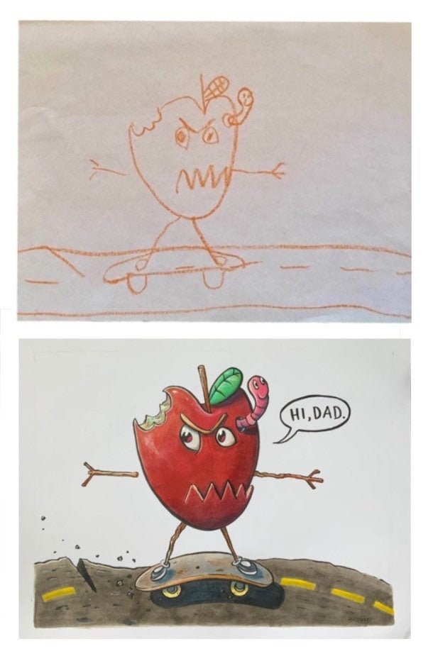 Bring Kid's Drawings to Life Turn Child's Art Into | Etsy