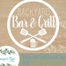 Backyard Bar and Grill Round Sign SVG | Etsy