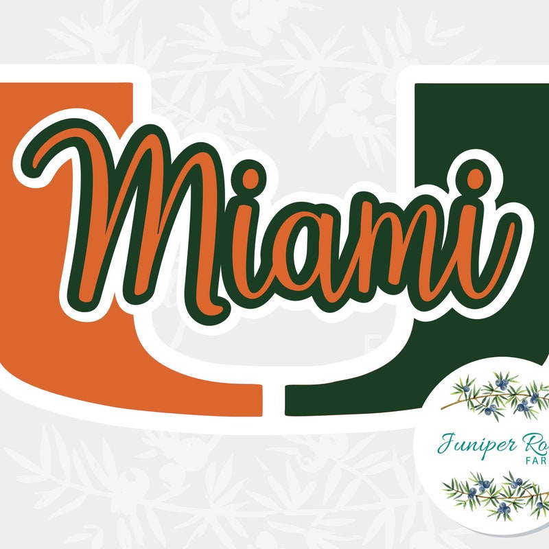 Miami Hurricanes Svg - Etsy