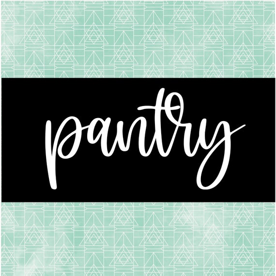 Pantry Sign Digital File SVG Kitchen Sign - Etsy