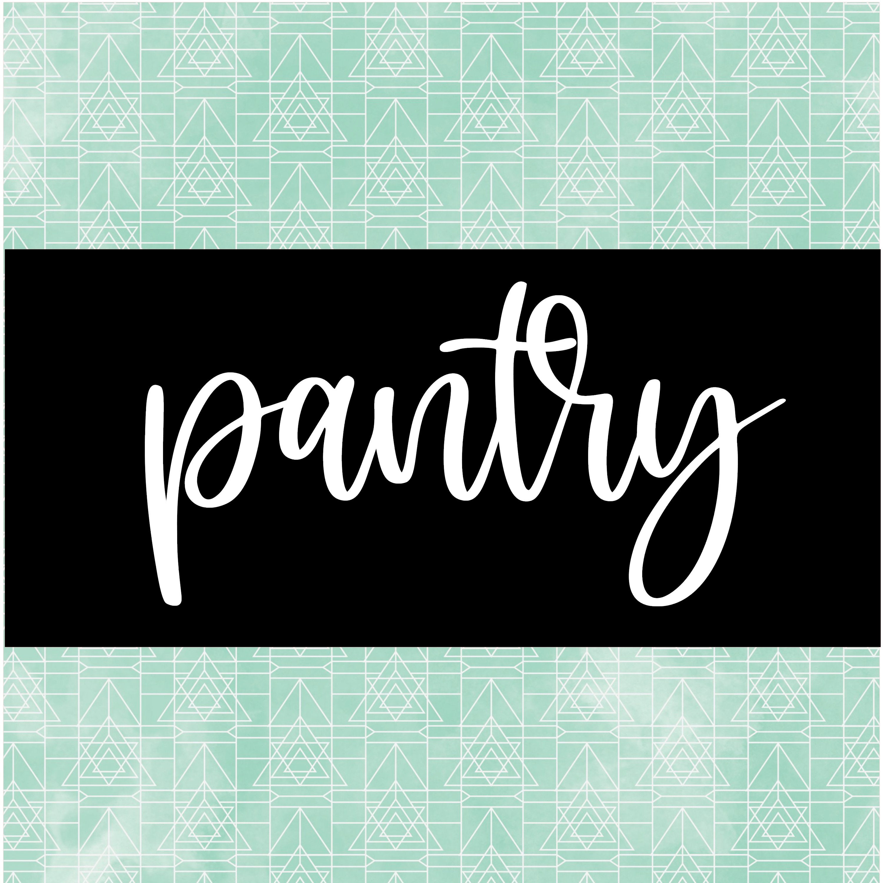 Pantry Sign Digital File SVG Kitchen Sign - Etsy