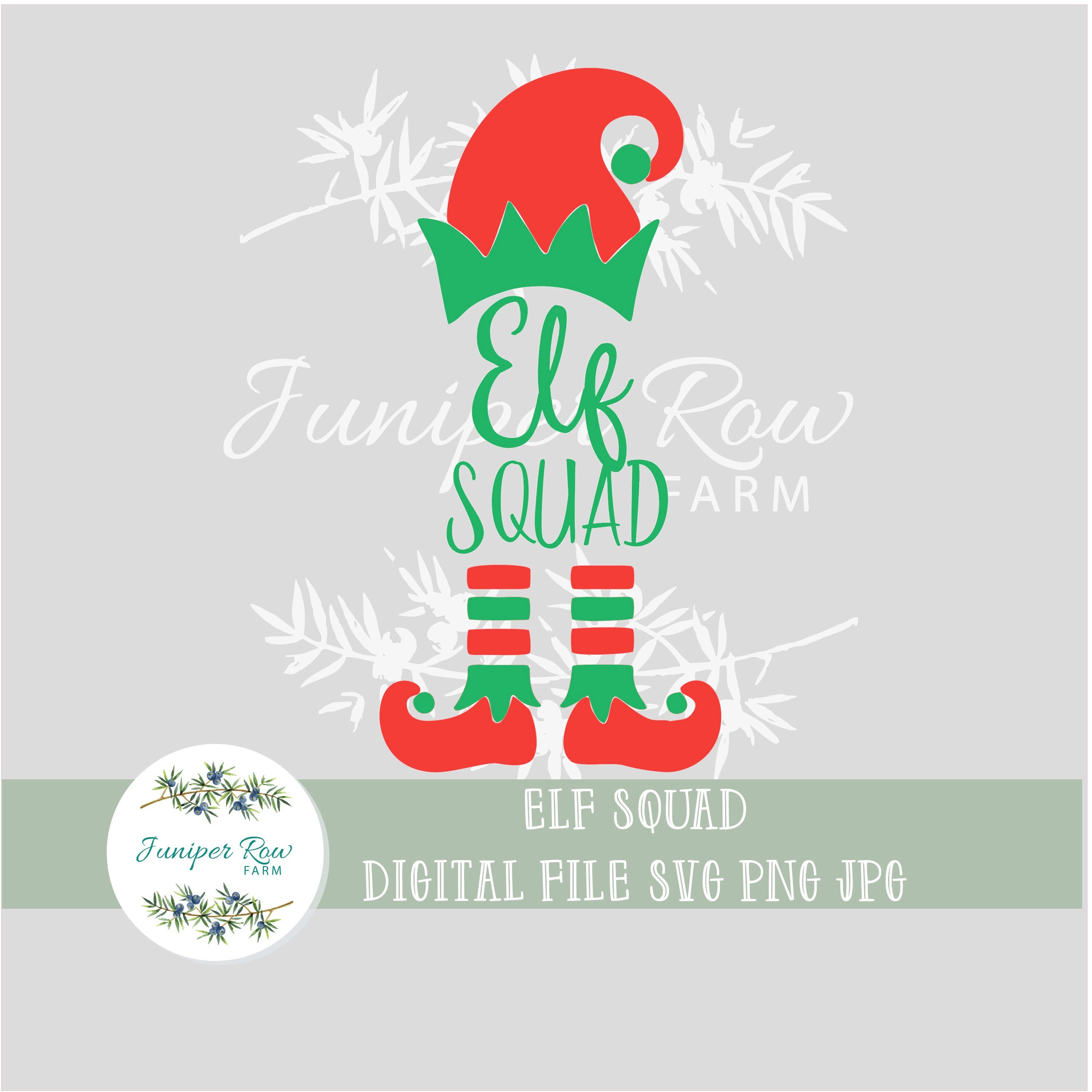 Elf Squad Digital File Elf Quote Svg Png Jpg Christmas | Etsy