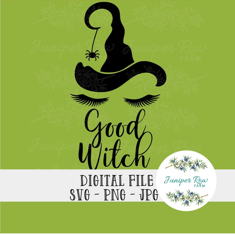 Good Witch Digital File Svg Png Jpg Lashes Cricut | Etsy