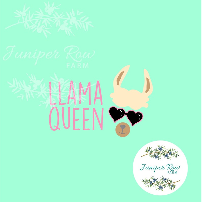 Llama Queen Digital Download T-shirt Tote Bag Design Llama - Etsy