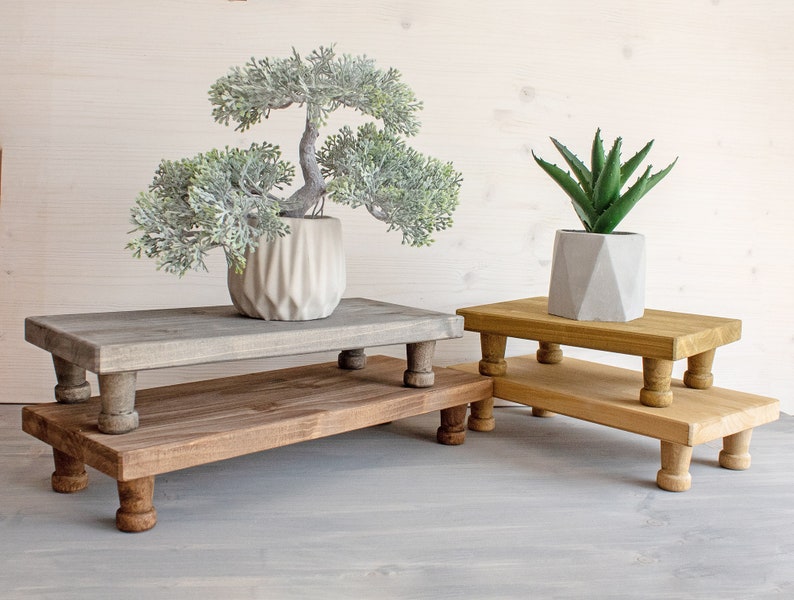 Wood Risers/ Wooden Try / Wood Stand / Tiered Tray Riser / Farmhouse ...