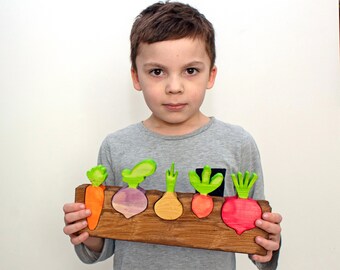 Root Vegetable Puzzle 7 Veggies - Etsy