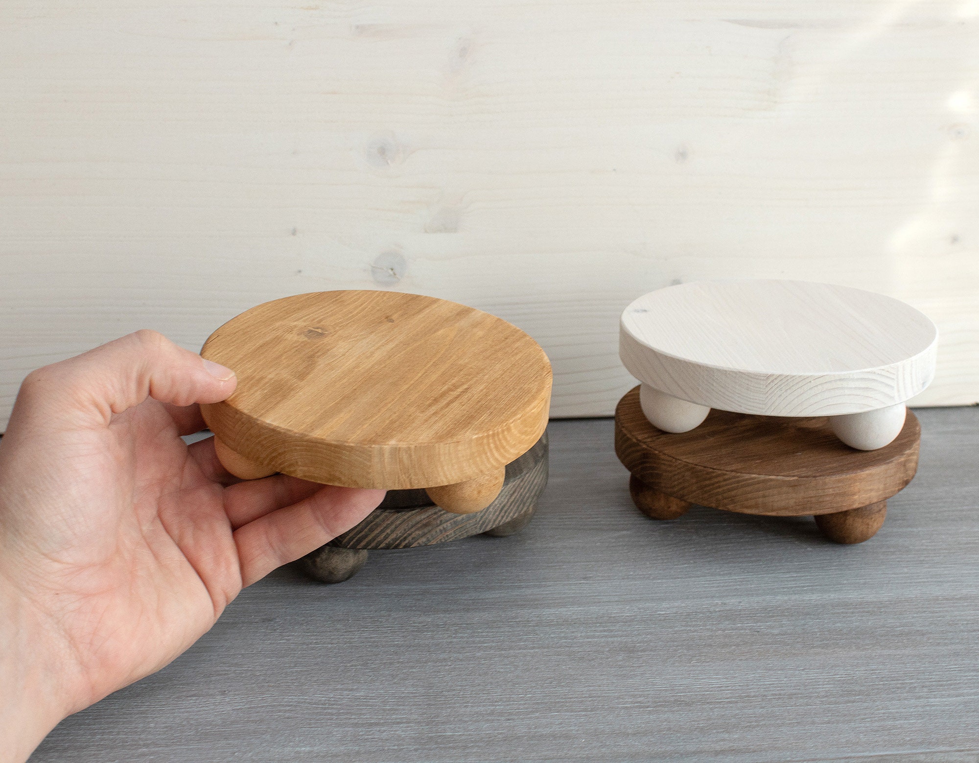 Mini Wood Stand / Wooden Stand for Tiered Tray / Farmhouse - Etsy