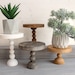 Mini Round Wood Stand / Tiered Tray Riser / Farmhouse Riser / Mug Riser ...