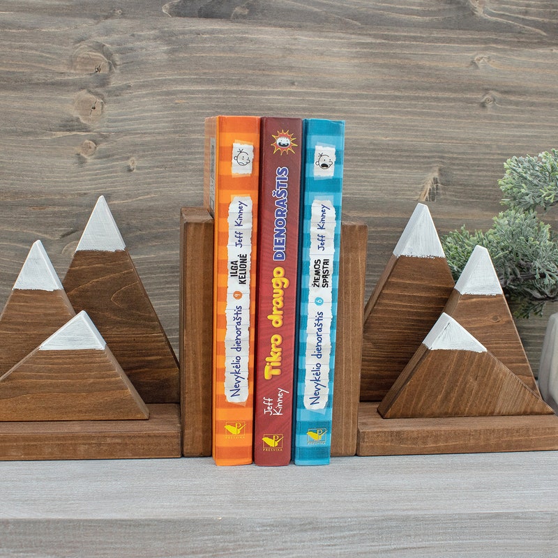 Mountain Bookends - Etsy