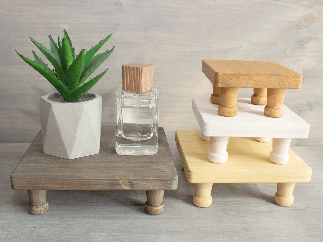Wood Risers/ Wood Try / Square Wooden Stand / Tiered Tray Riser ...