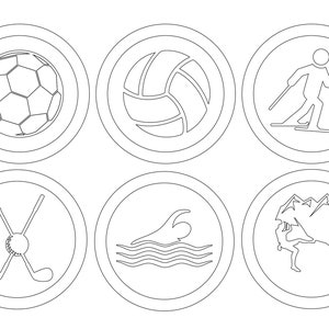 Wood Sport Signs, Wooden Sports Kids Bedroom Decor, Wooden Frame ...