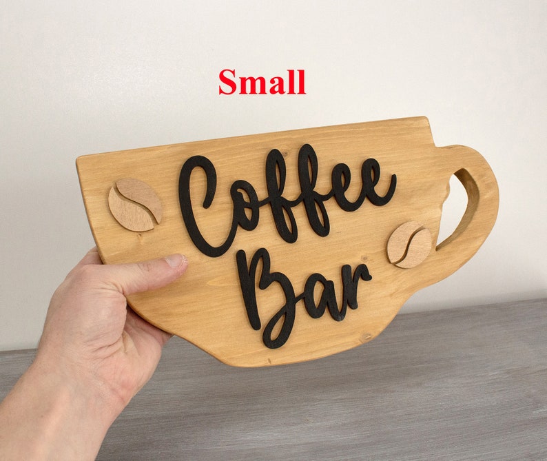 Wooden Coffee Bar Sign, but First Coffee, Wall Decor, Wood Sign ...