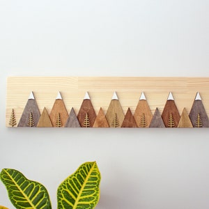 Wood Mountain Sign, Wooden Forest Sign, Wood Nature Sign, Mountain Wall ...