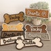 Wooden Dog Name Tag, Dog Kennel Sign, Personalized Pet Tag, Dog Room ...