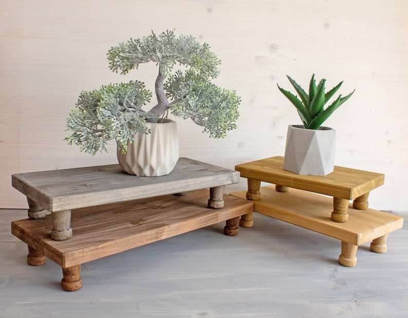 Wood Risers/ Wooden Try / Wood Stand / Tiered Tray Riser / Farmhouse ...