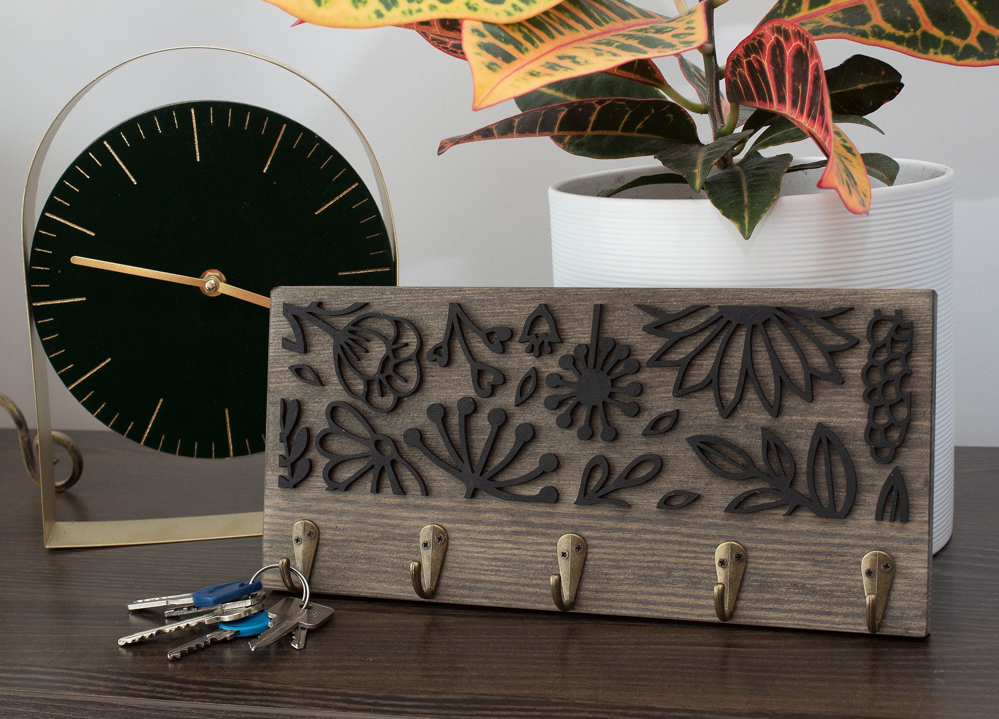Handmade Wooden Key Holder Key Rack Wall Key Holder Key - Etsy Canada