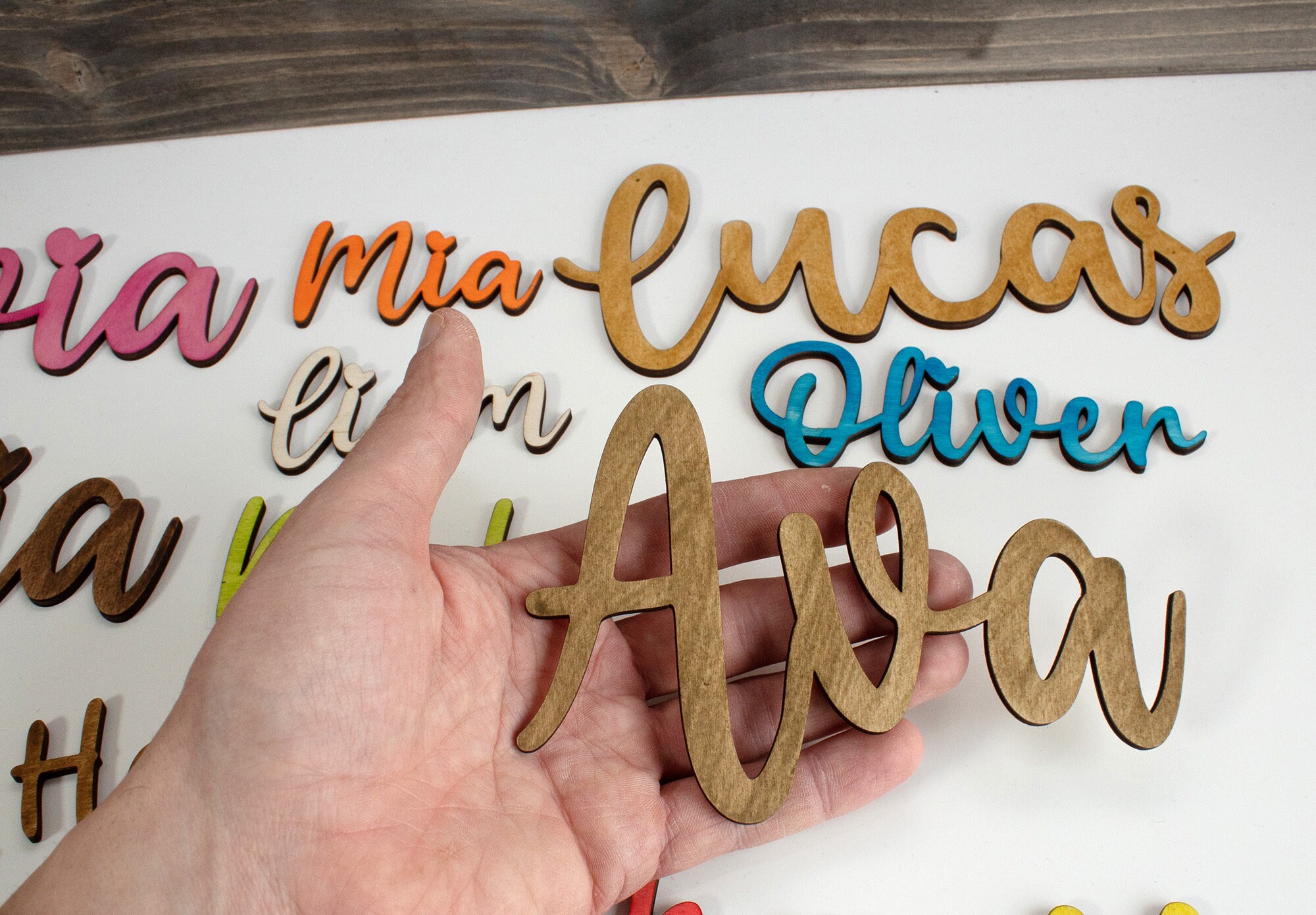 Personalised Wooden Names Wording Cut Out Letters Cutout - Etsy