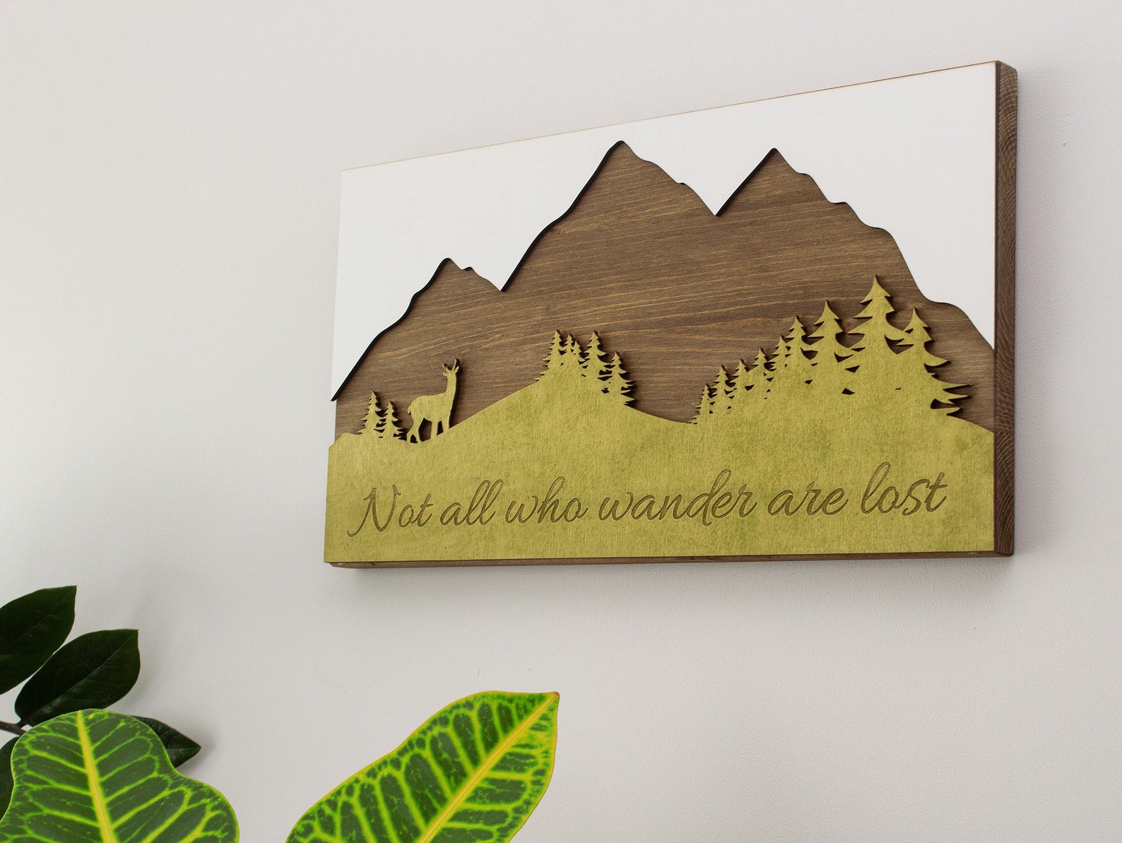 Wood Nature Sign, Wooden Forest, Mountain Sign, Wall Art, Adventure ...