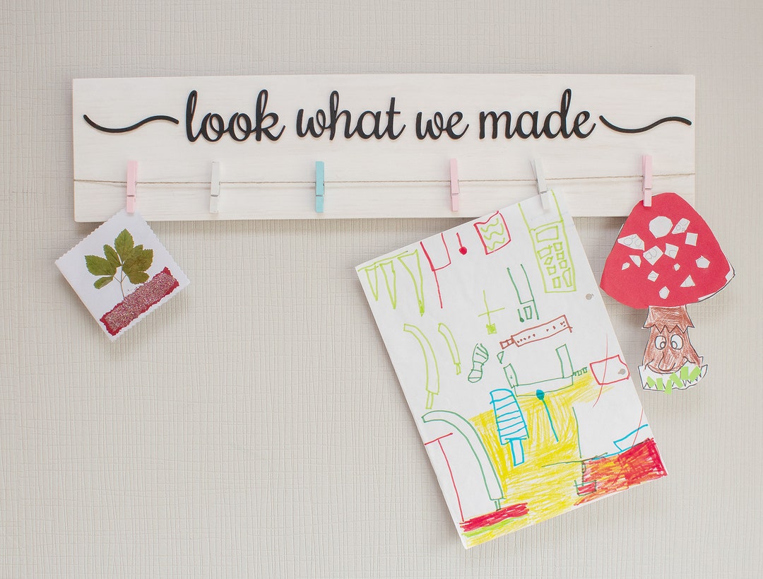 Look What I/we Made Sign, 24" Child's Artwork Display, Children's Art ...