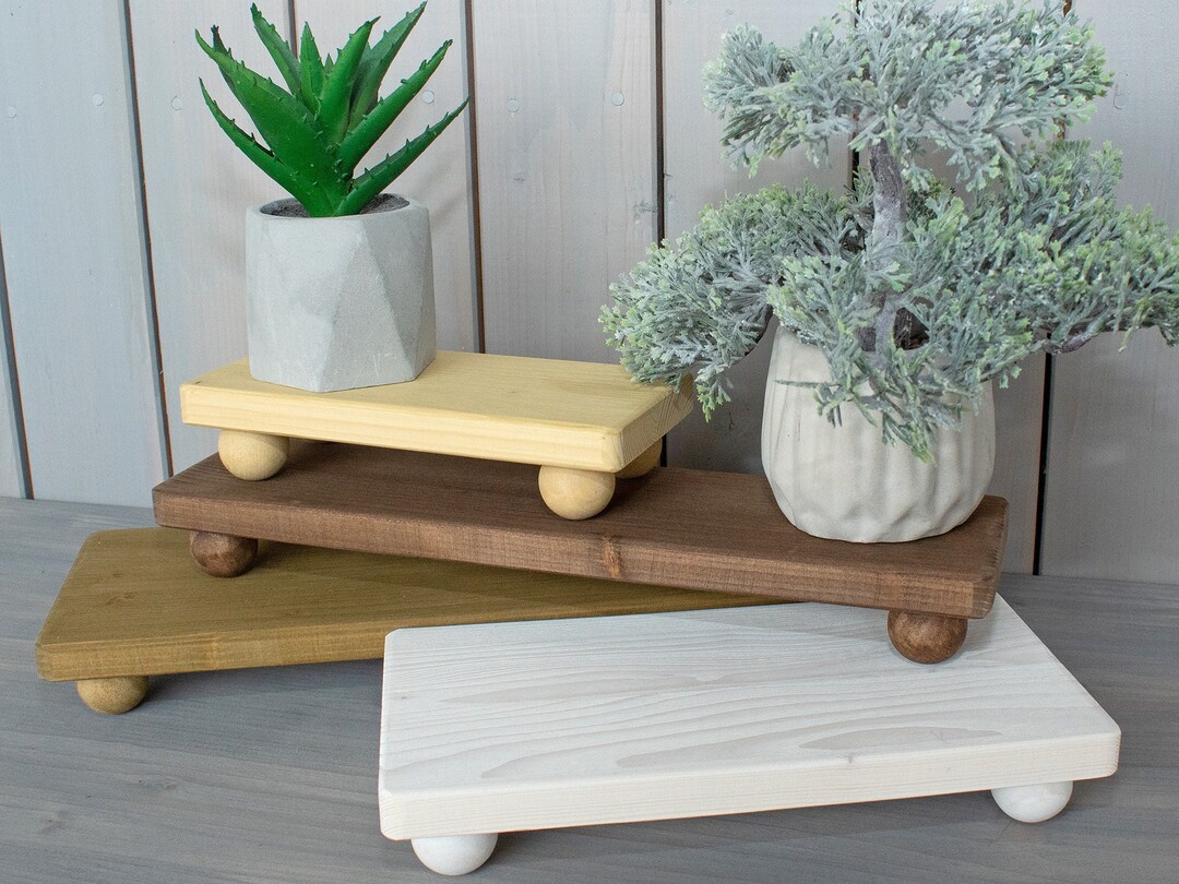Wooden Risers / Tiered Tray Riser / Wood Try / Wooden Stand / Farmhouse ...