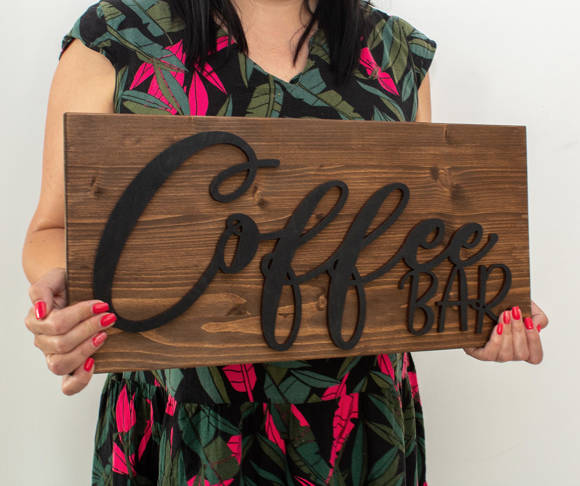Wood Coffee Bar Sign, Wall Decor, Wood Sign, Farmhouse Sign, Rustic ...
