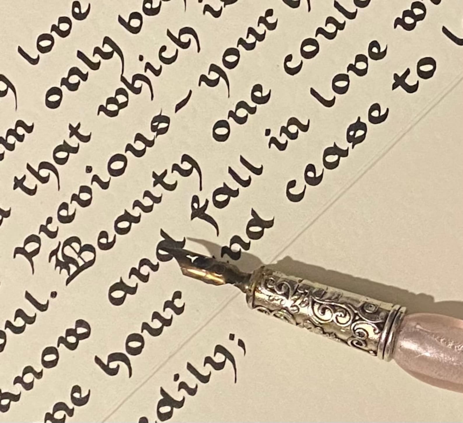 Bespoke Calligraphy Custom Hand-lettered Art for Poems, Prayers ...