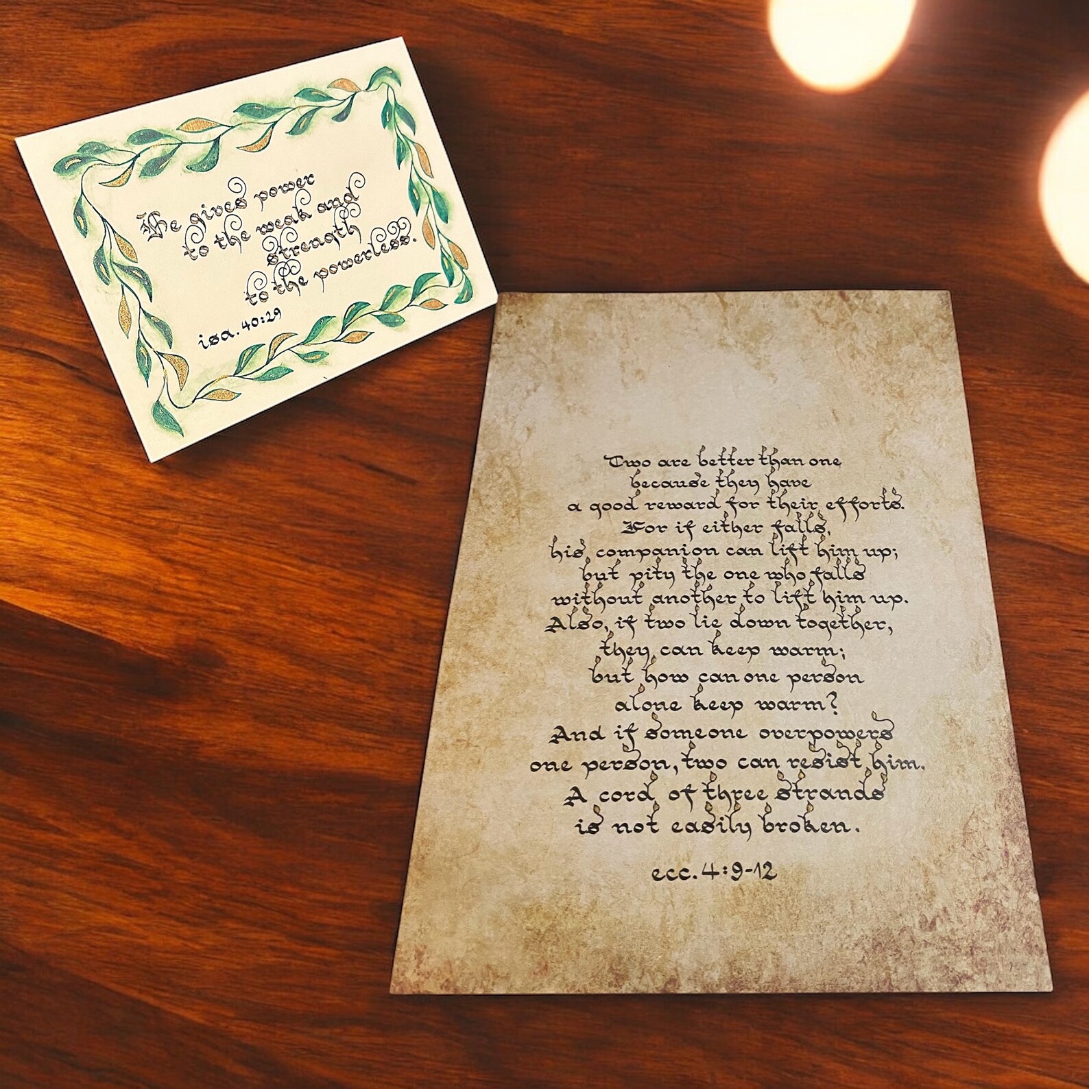 Bespoke Calligraphy Custom Hand-lettered Art for Poems, Prayers ...