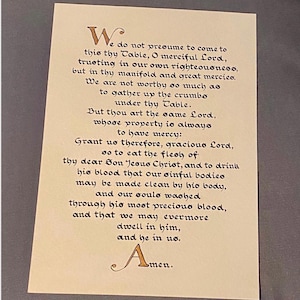 Bespoke Calligraphy Custom Hand-lettered Art for Poems, Prayers ...