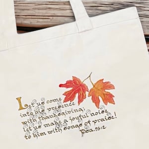 Vintage-style Psalms 95:2 Calligraphy Canvas Print With Gold Accents ...