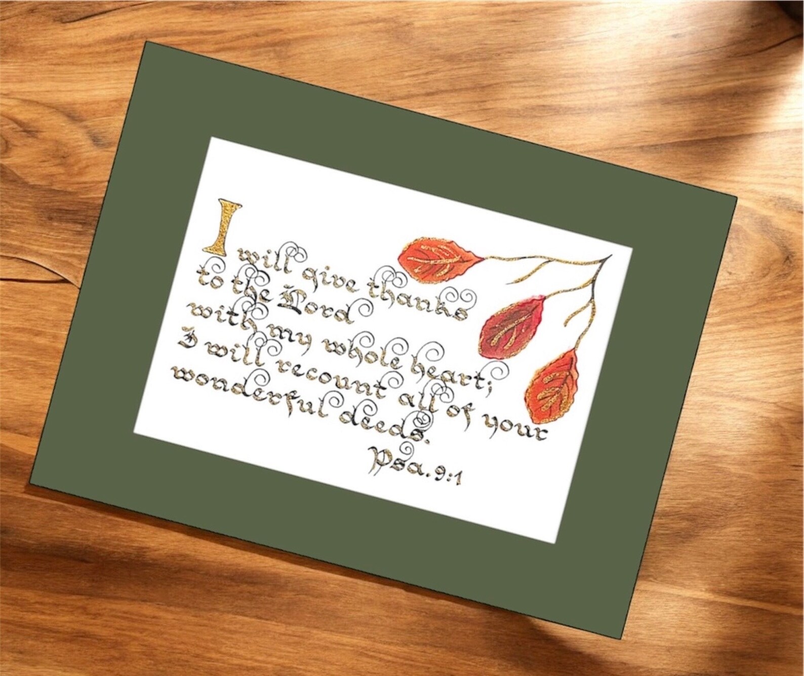 Handcrafted Bible Verse Calligraphy Prints Vintage-style Psalm 118:24 ...