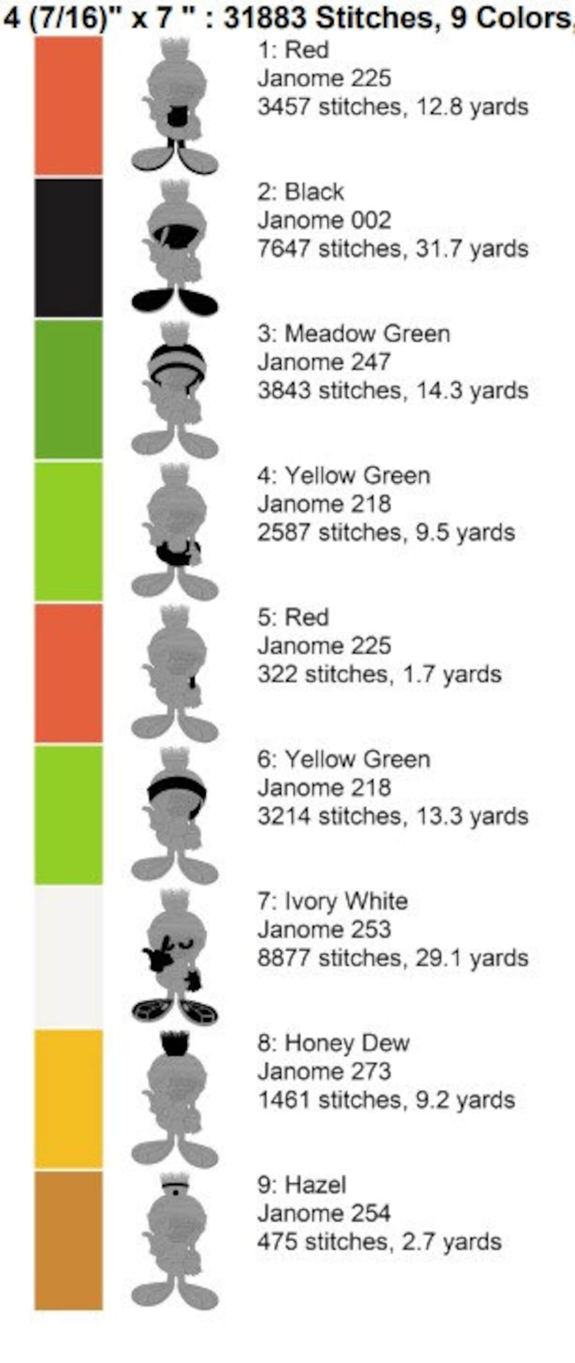 Marvin the Martian BUNDLE Embroidery Machine Digital Design Download - Etsy