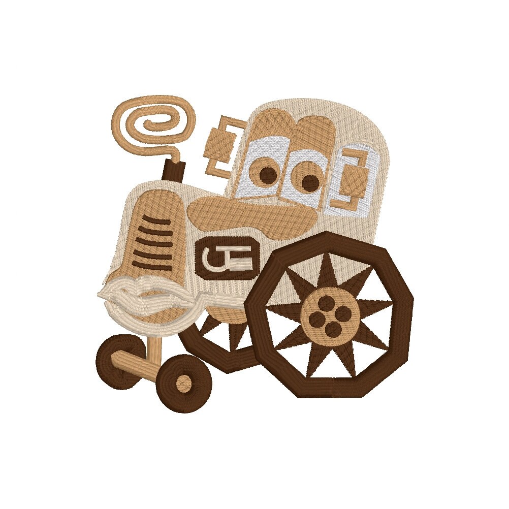 Tractor From the Cars Movie Embroidery Machine Digital Design Download ...