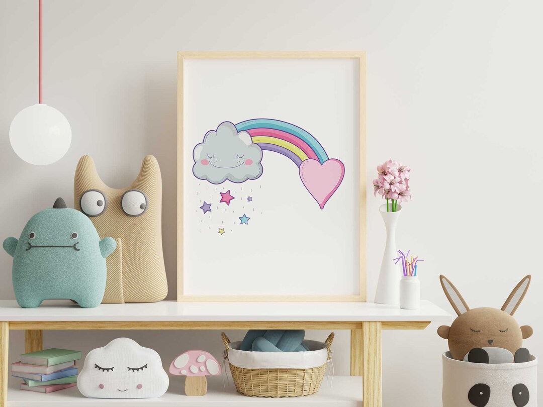 Baby Rainbow, Wall Art, Printable, Home Decor, Large Digital Download ...