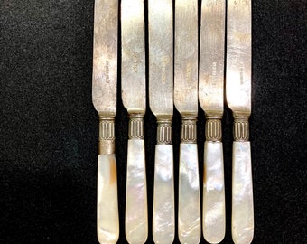 Pearl Handled Silverware Set - Etsy