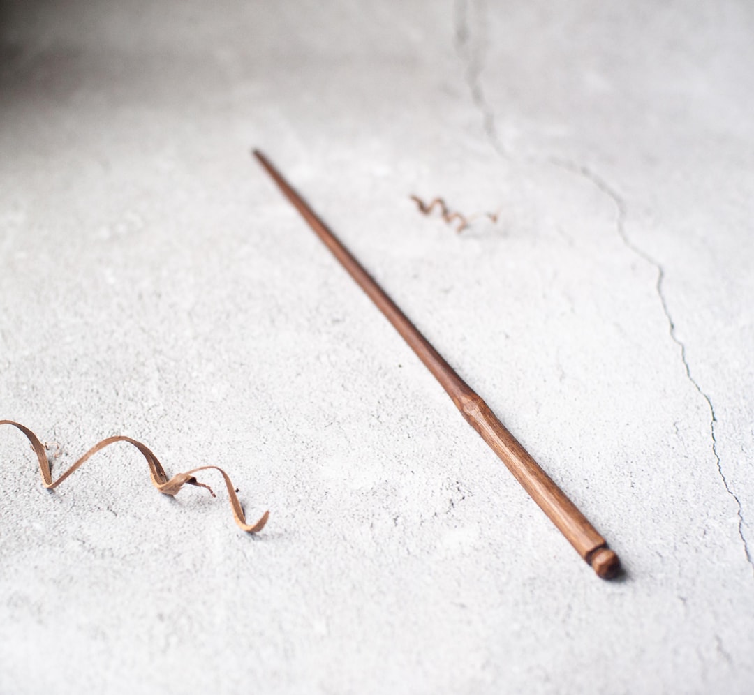 Walnut Wood Magic Wand Hand Carved. Magic Stick / Wands. Witchcraft ...