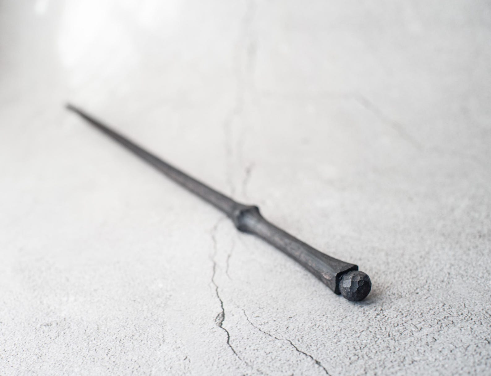 Black 13 Inch Wand Hand Carved. Walnut Wood Magic Stick / Wands ...