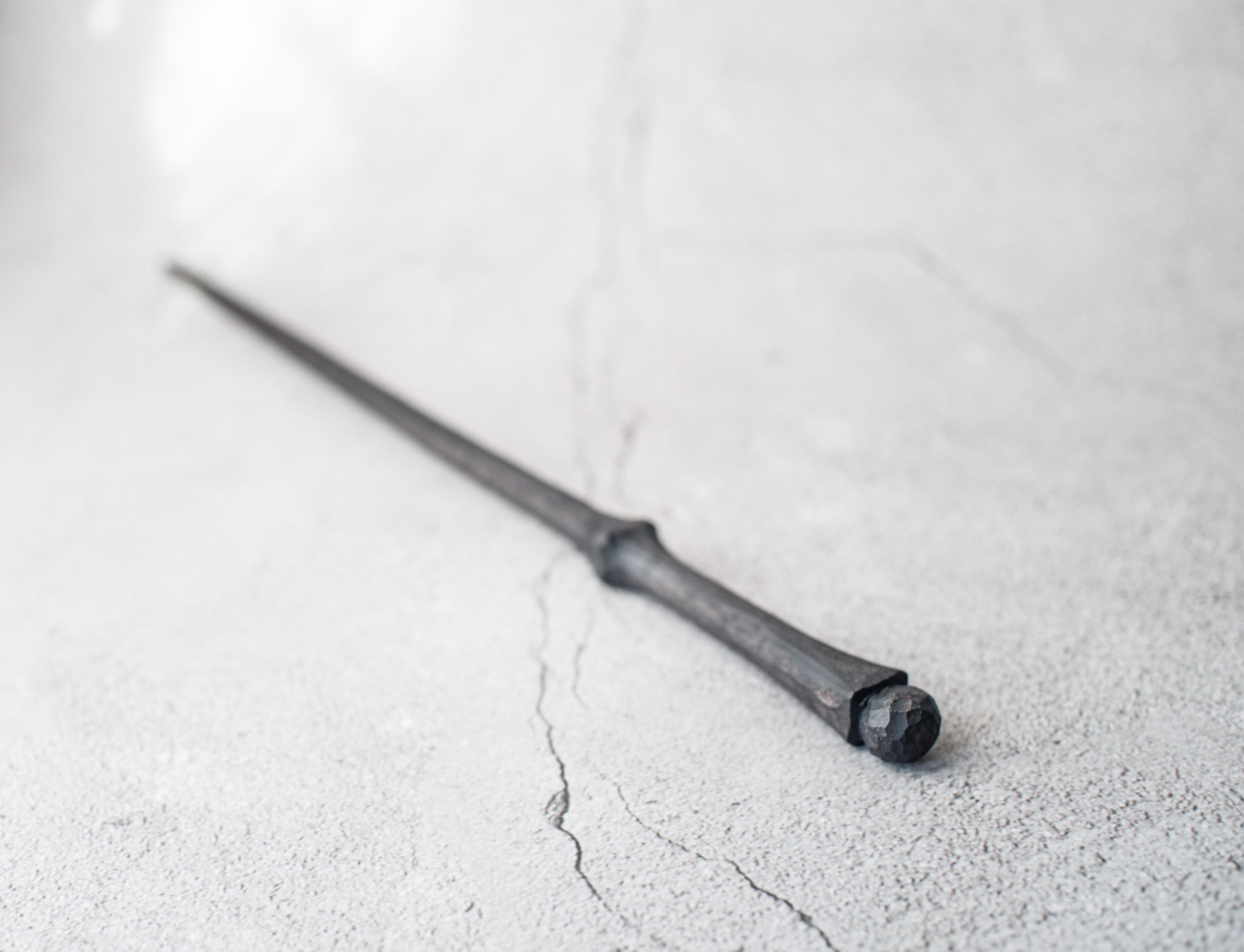 Black 13 Inch Wand Hand Carved. Walnut Wood Magic Stick / Wands ...