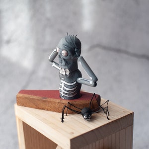 Wooden Skeleton Automate Hand Crafted Kinetic Sculpture. Automaton ...