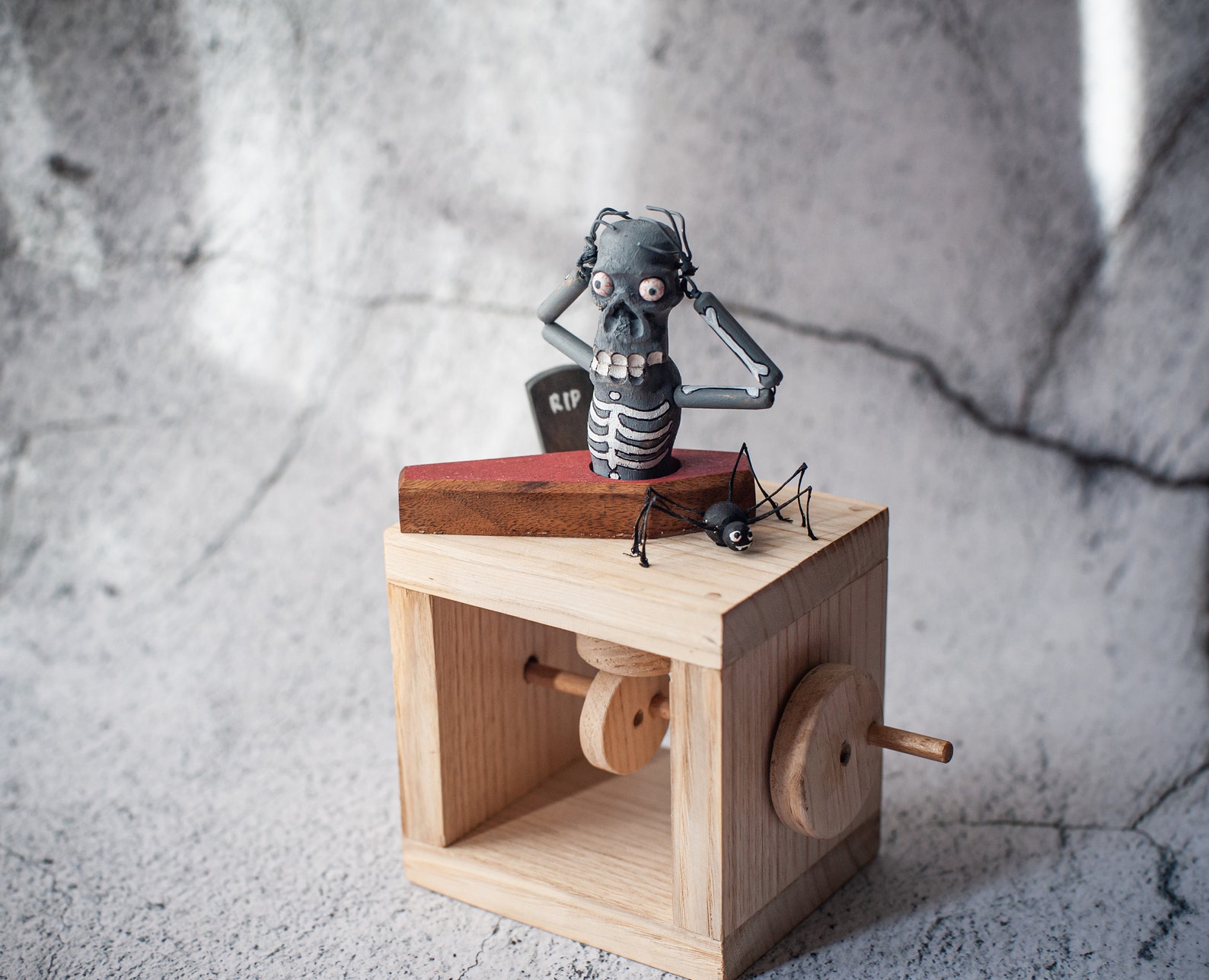 Wooden Skeleton Automate Hand Crafted Kinetic Sculpture. Automaton ...