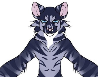 Skull Dog Base Art Furry - Etsy