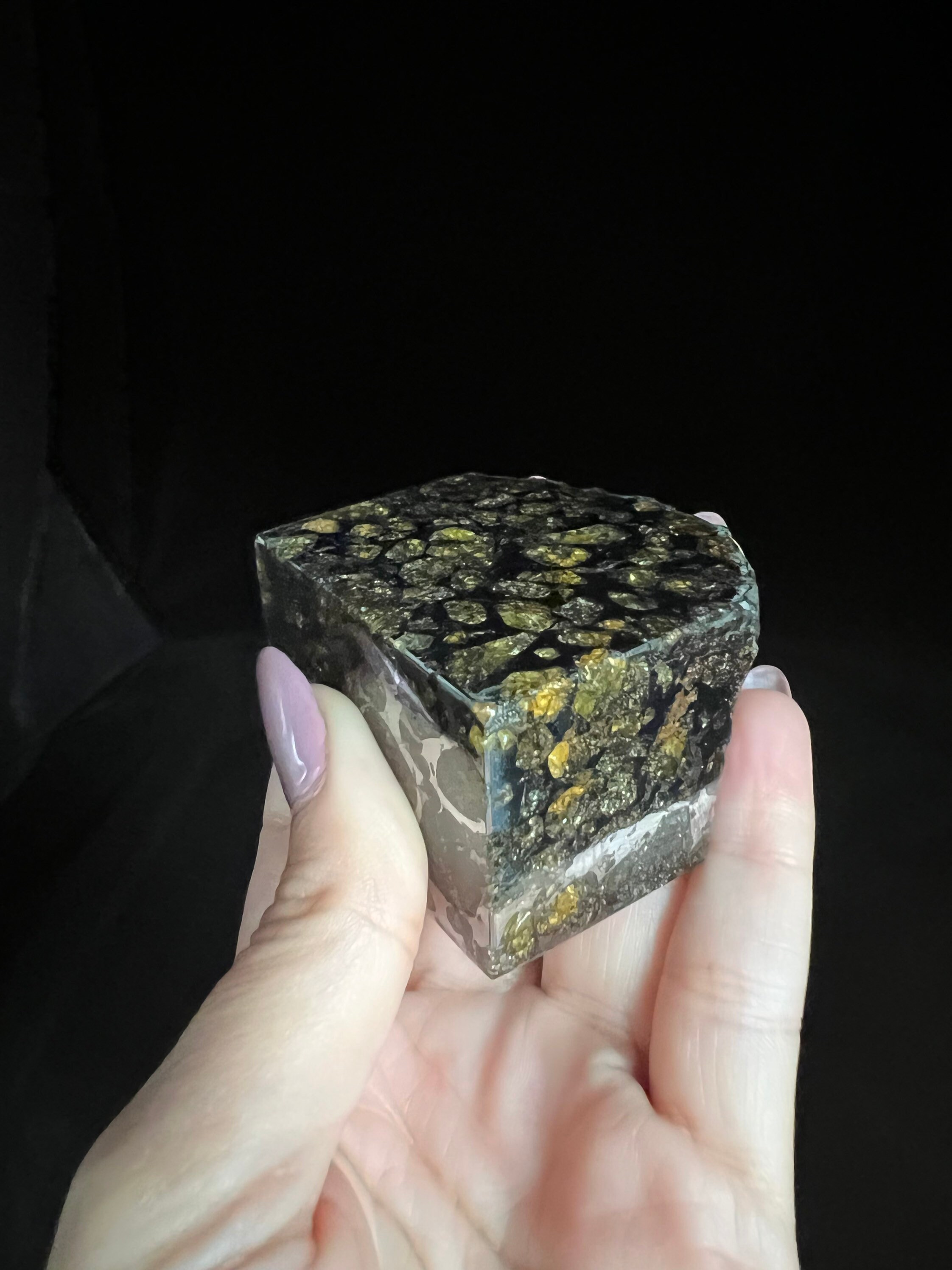 Real Pallasite Meteorite Monolith Specimen Brenham Pallasite Real Meteorite - Etsy