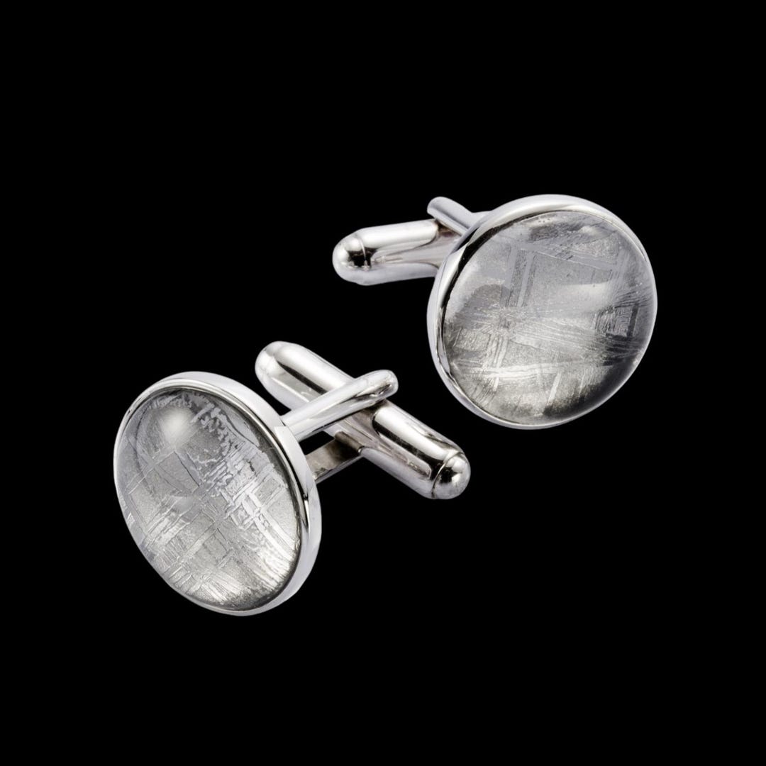 Muonionalusta Meteorite Cufflinks | Square, Round, or Rectangular ...